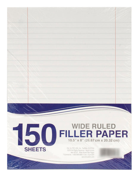 150 Sheets Filler Paper – TDC USA INC