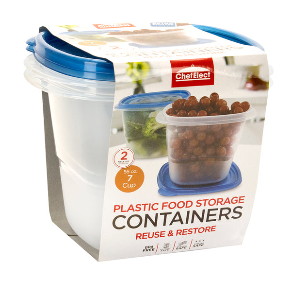 ChefElect 2 pack 56oz Square Food Storage – TDC USA INC